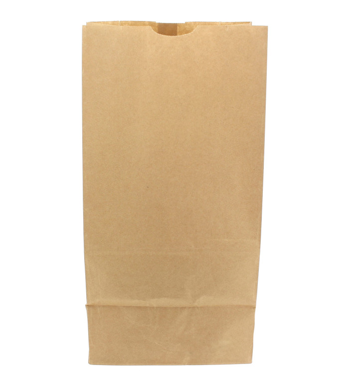 Paper Bag without Handle Kraft 50g/m² 22+12x30cm (25 Units)