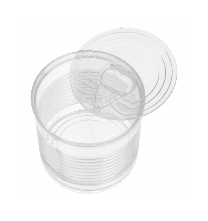 Tasting Plastic Tin Can PS Clear 110ml Ø6x5,7cm (200 Units)