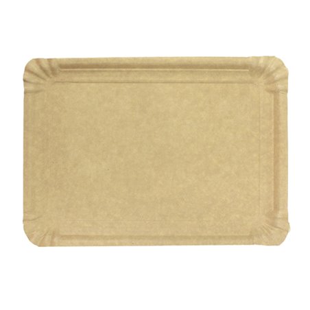 Paper Tray Rectangular shape Kraft 16x22 cm (100 Units)