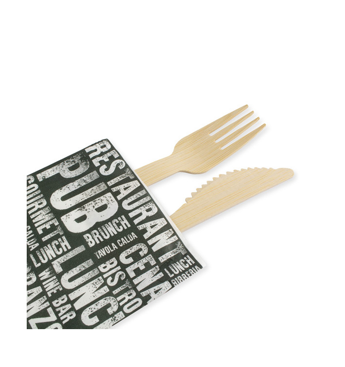 Paper Cutlery Envelopes with Napkin "Gourmet" (1000 Units)