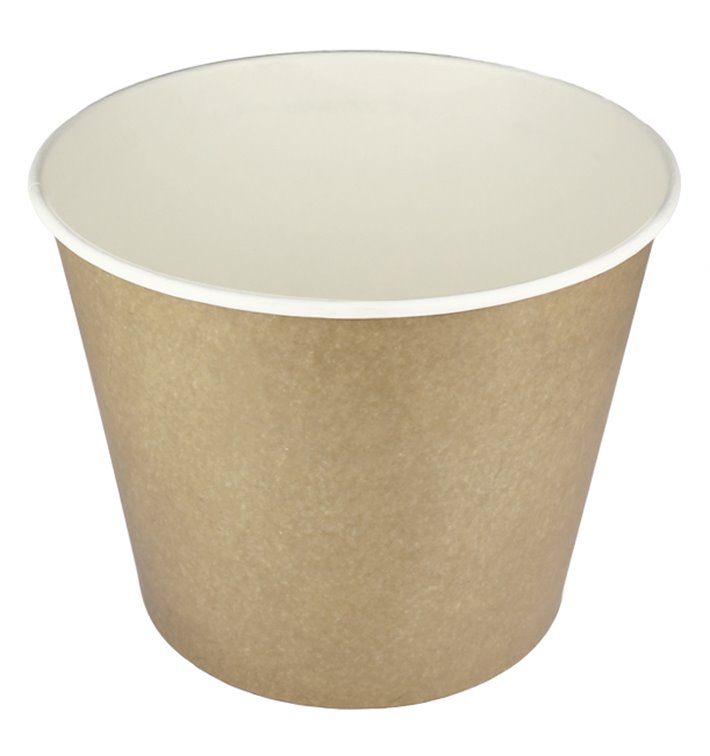 Paper Bucket Kraft 130Oz/3990ml (50 Units)