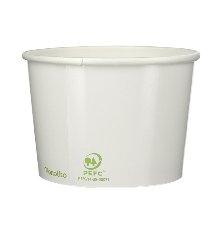 Paper Ice Cream Container Eco-Friendly 260ml (55 Units)