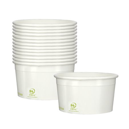 Paper Ice Cream Container Eco-Friendly 175ml (50 Units)