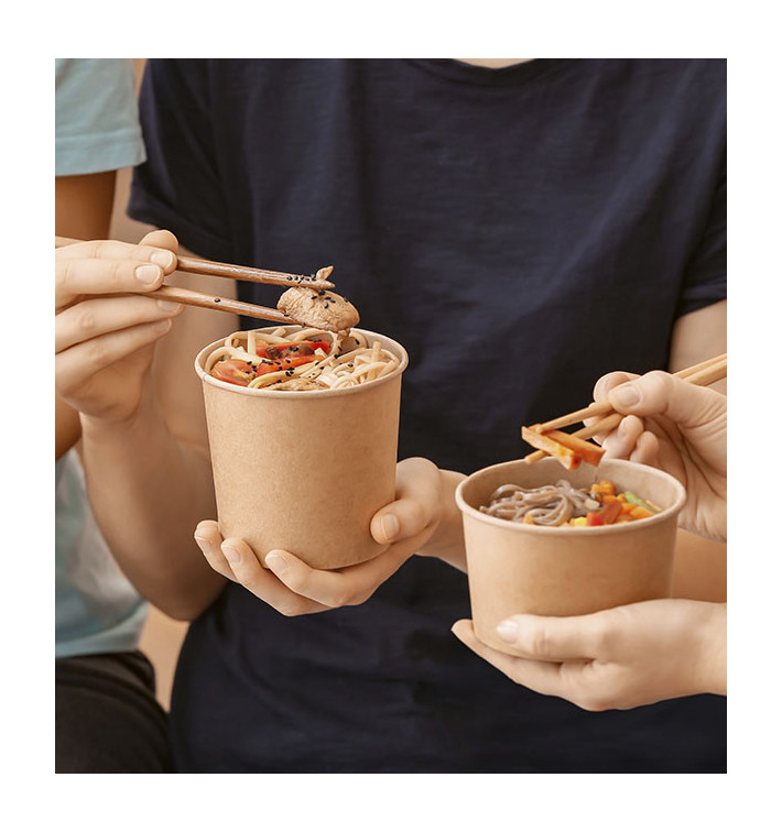 Kraft-Kraft Carton Pot 12Oz/350ml Ø9,0cm (500 Units)