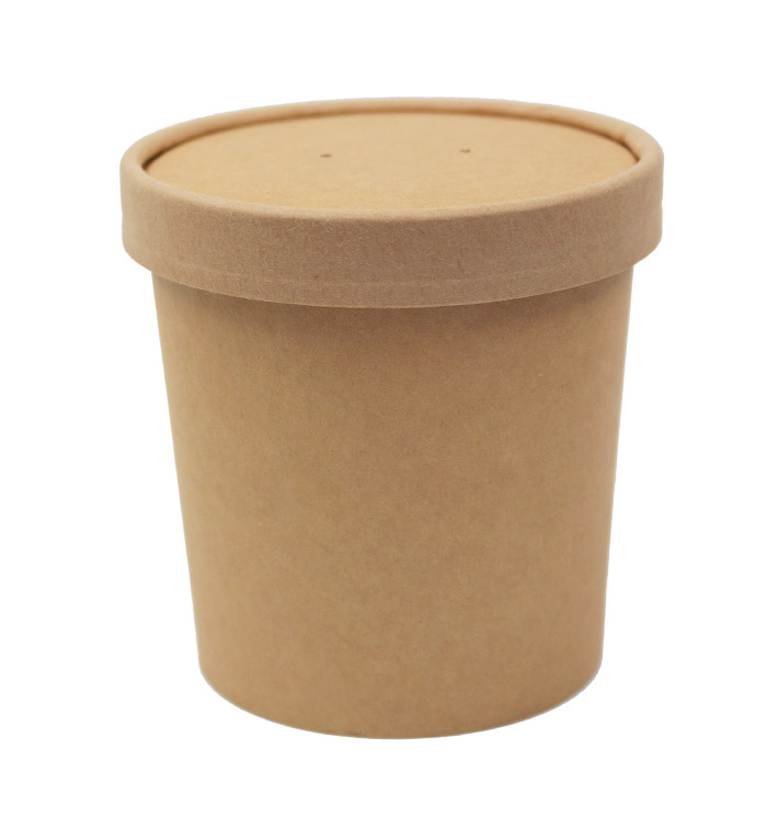 Kraft-Kraft Carton Pot 16Oz/450ml Ø10,0cm (50 Units)
