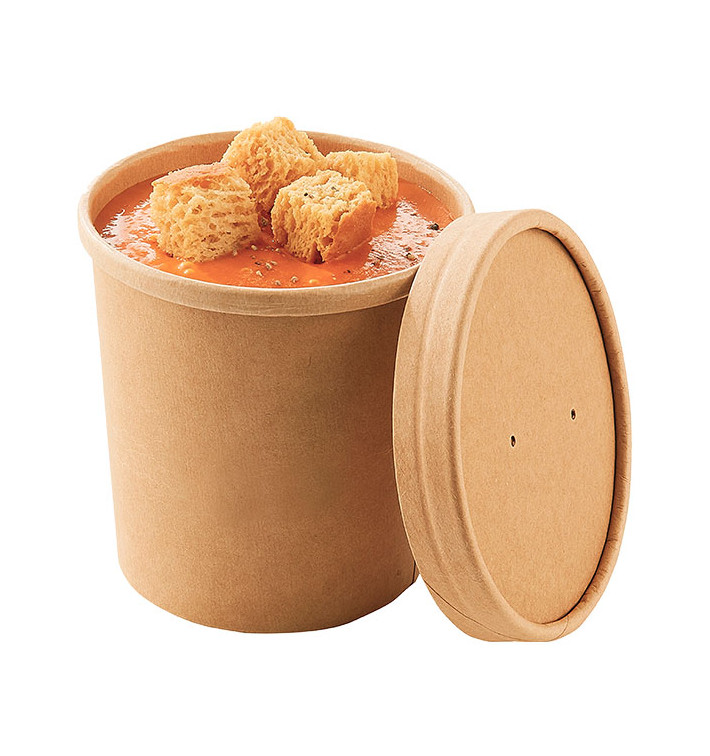 Kraft-Kraft Carton Pot 12Oz/350ml Ø9,0cm (50 Units)