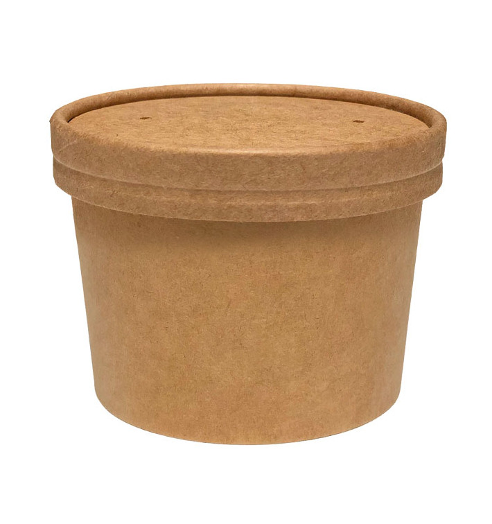 Kraft-Kraft Carton Pot 8Oz/250ml Ø9,0cm (50 Units)