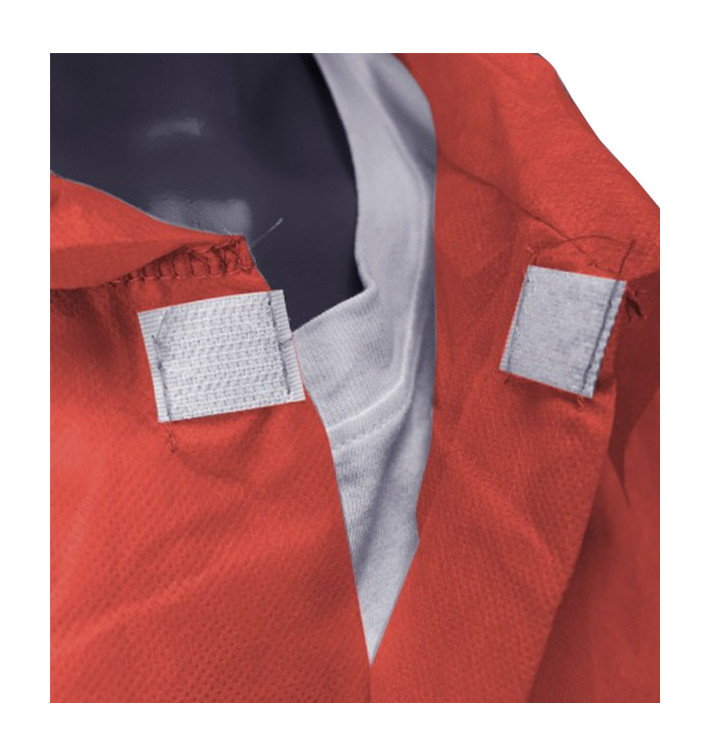 Disposable Lab Coat TST PP Velcro Red XL 25gr (1 Unit)