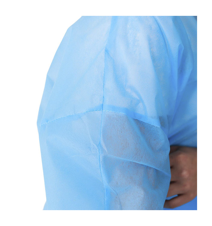 Disposable Lab Coat Visitor Guest TST PP Velcro Blue XL 25gr (10 Units)