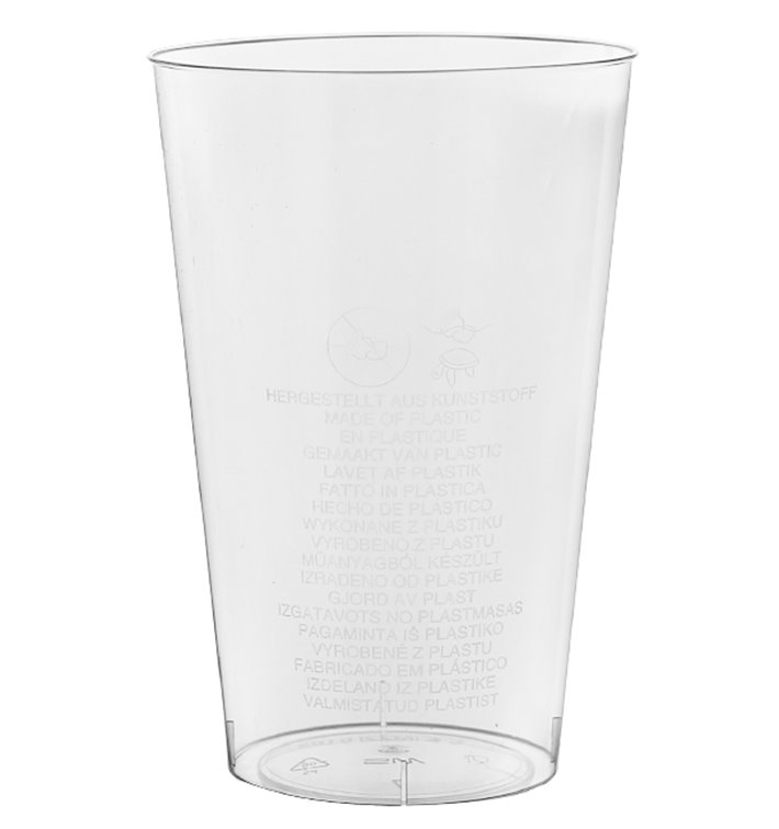 Plastic Clear Cup in PS Crystal 500ml (50 Units)