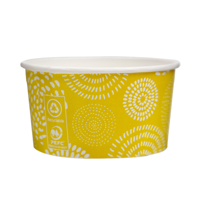 Paper Ice Cream Container "Cool&Yummy" 5oz/140ml (50 Units)