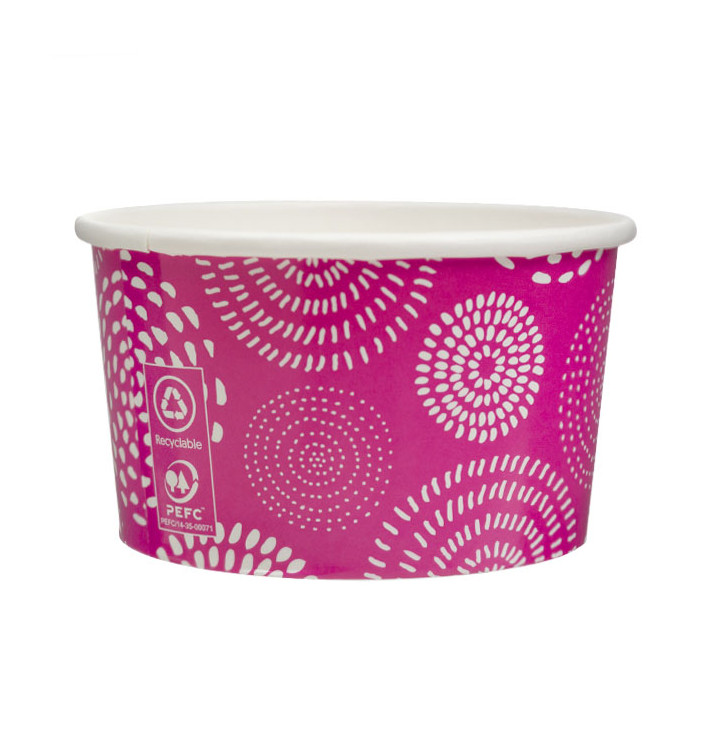 Paper Ice Cream Container "Cool&Yummy" 6,5oz/195ml (45 Units)