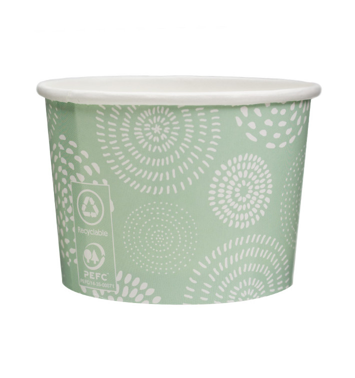Paper Ice Cream Container Cool&Yummy 9Oz/260ml (55 Units)