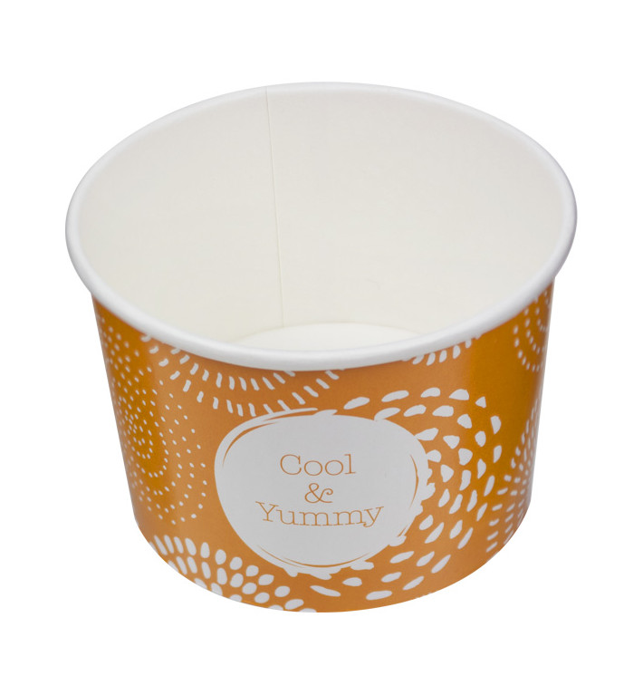 Paper Ice Cream Container Cool&Yummy 10Oz/310ml (600 Units)