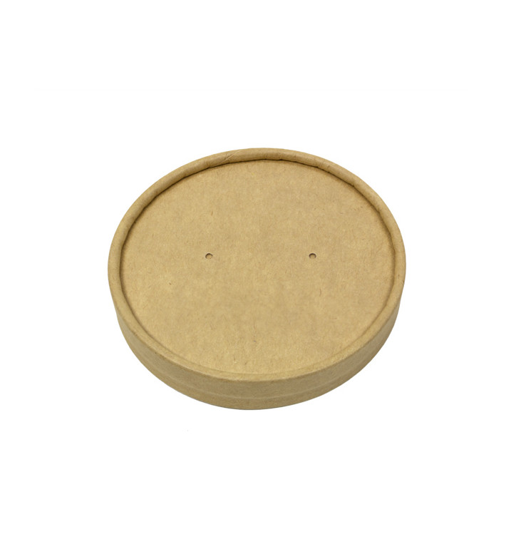 Kraft-Kraft Carton Lid for Carton Pots of 9,0cm (25 Units)